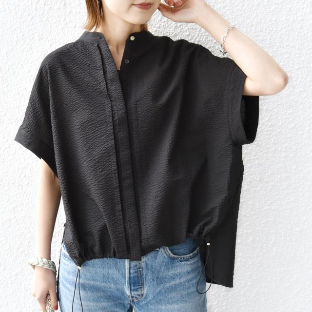 シップス（SHIPS）/〈手洗い可能〉サッカー 裾 ドロスト ドルマン ブラウス