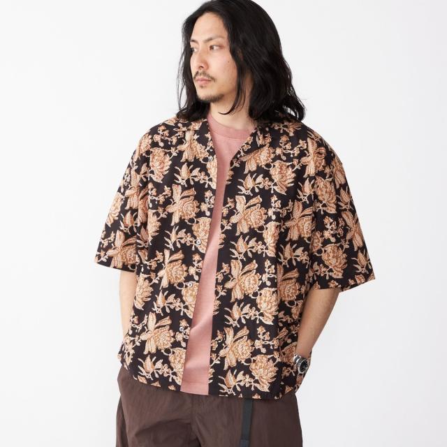 シップス（SHIPS）/BENCH MARKING SHIRTS: インディアン バティック ショートスリーブ シャツ