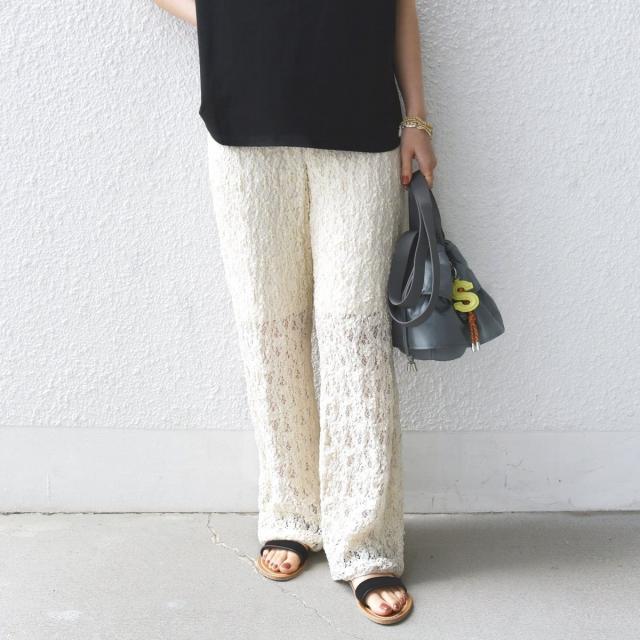 シップス（SHIPS）/〈手洗い可能〉ラッセル レース イージー パンツ