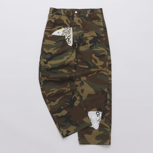 シップス（SHIPS）/NOMARHYTHM TEXTILE: SIGN PRINT WORK PANTS