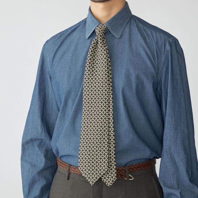 【NEW】シップス（SHIPS）/Holliday＆Brown マダー プリント ネクタイ
