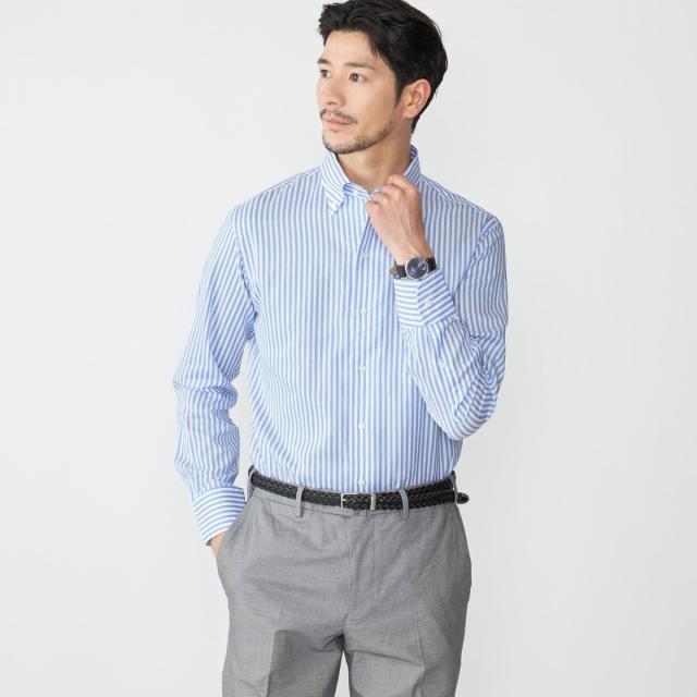 シップス（SHIPS）/SHIPS: イタリアン ボタンダウン パナマ ロンドンストライプ シャツ