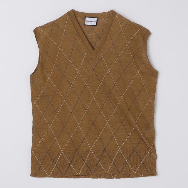 シップス（SHIPS）/【SHIPS別注】PERUGINO: リネン インターシャ ベスト