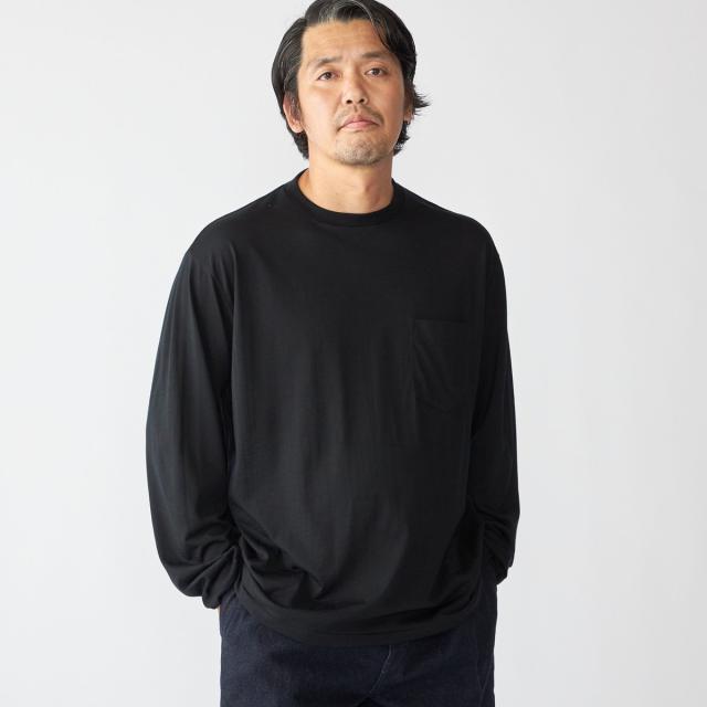 シップス（SHIPS）/Southwick Gate Labl: メリノウール ロングスリーブ Tシャツ