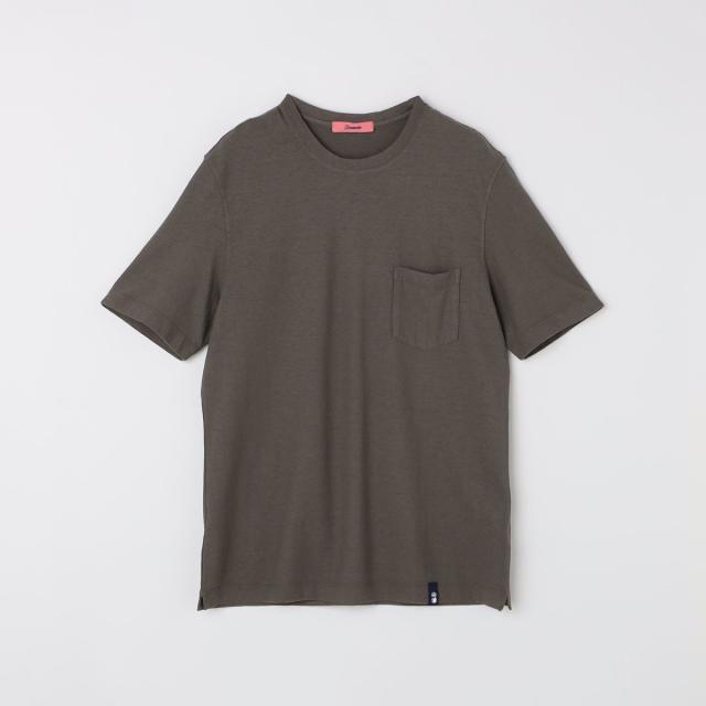 シップス（SHIPS）/DRUMOHR: コットン/リネン ガーメントダイ Tシャツ