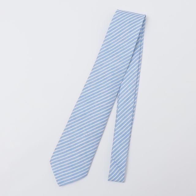 シップス（SHIPS）/BREUER: リネン デニム ストライプ ネクタイ