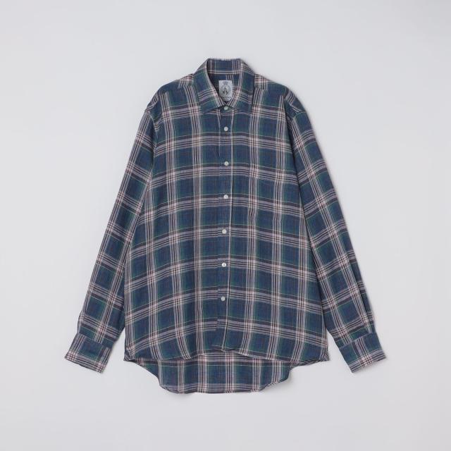 シップス（SHIPS）/CORDINGS: リネン チェック シャツ
