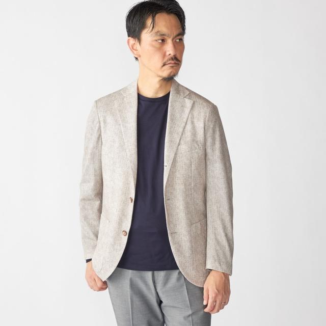 シップス（SHIPS）/SHIPS: ジャージー ヘリンボーン プリント ライト ジャケット