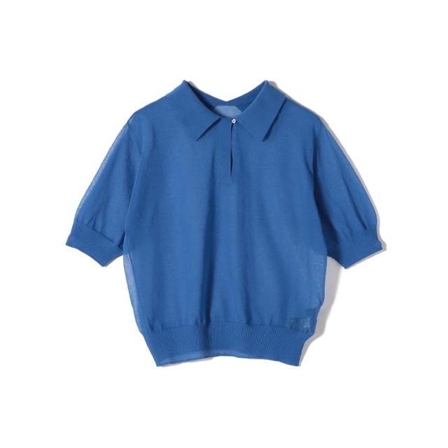 シップス（SHIPS）/SHIPS Primary Navy Label:〈手洗い可能〉NOIR POLO ニット