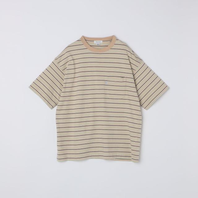 【NEW】シップス（SHIPS）/tone: DOUBLE STITCH SHORT SLEEVE T SHIRT STRIPE