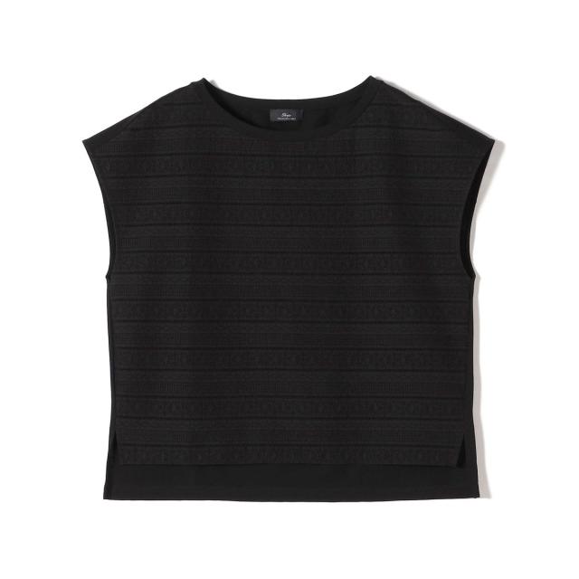 シップス（SHIPS）/SHIPS Primary Navy Label:〈手洗い可能〉綿 ローン フラワー レース コンビ