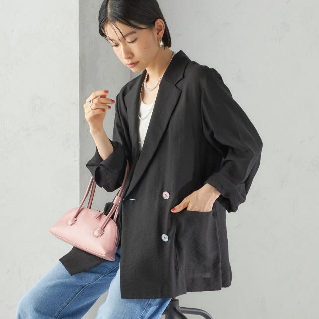 シップス（SHIPS）/〈手洗い可能〉シアー シルク混 ジャケット