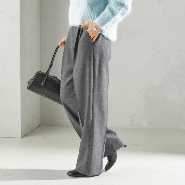 シップス（SHIPS）/《一部追加予約》〈手洗い可能〉TUMUGITO(R) シャーク ツイード タック パンツ