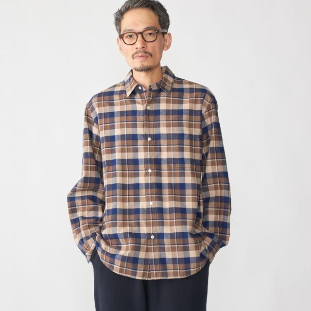 シップス（SHIPS）/SHIPS: BEZ レギュラーカラー ネル チェック シャツ