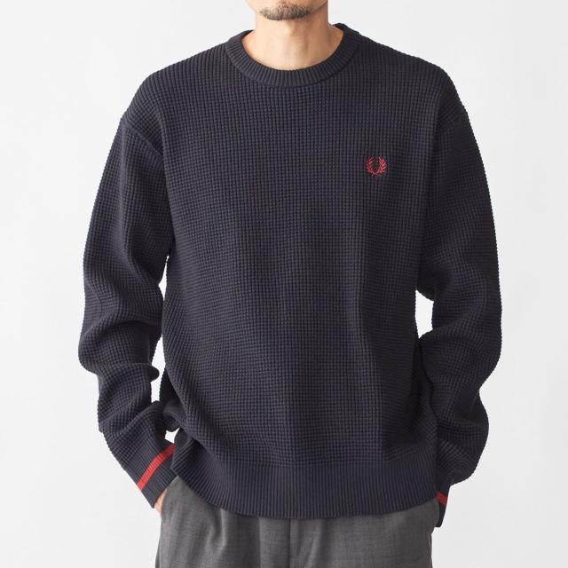 シップス（SHIPS）/【SHIPS別注】FRED PERRY: シングル ティップ ワッフル ニット