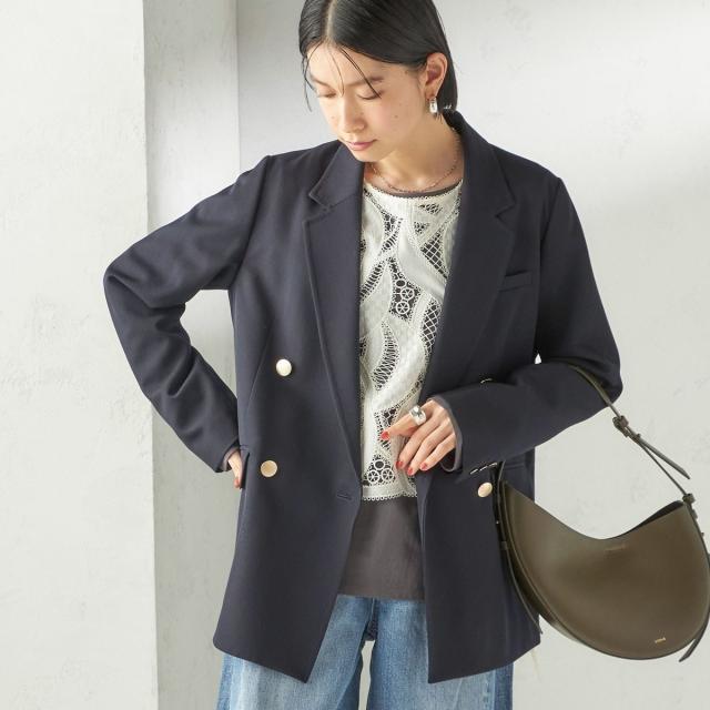 シップス（SHIPS）/《一部追加予約》ウール ギャバジン ダブル ブレスト ジャケット