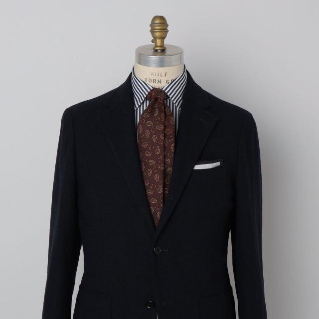 【NEW】シップス（SHIPS）/Puccini: シルク ウール メランジ ペイズリー ネクタイ