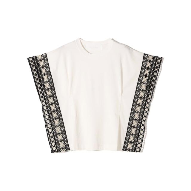 シップス（SHIPS）/assiette:〈手洗い可能〉トーション レース ポンチョ カットソー