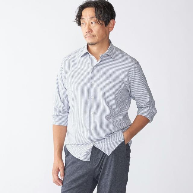 シップス（SHIPS）/SHIPS: SMOOTH TEX ワイドカラー シャツ