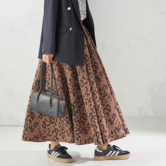 シップス（SHIPS）/〈手洗い可能〉タフタ タック フレア スカート