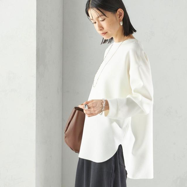 シップス（SHIPS）/〈手洗い可能〉ガゼット デザイン ジョーゼット カットソー