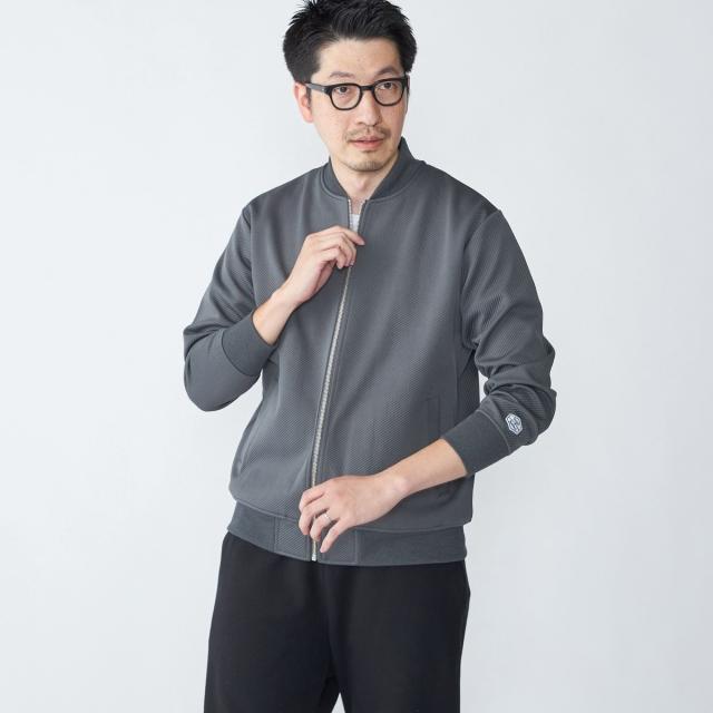 シップス（SHIPS）/【WEB限定】SHIPS: ツイル ダンボール ニット MA−1 ブルゾンジャケット