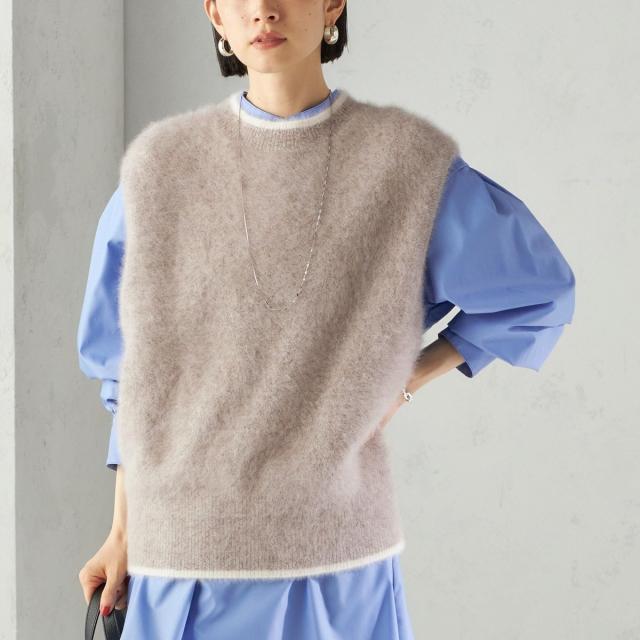 シップス（SHIPS）/杢フォックス カシミヤ ニット ベスト