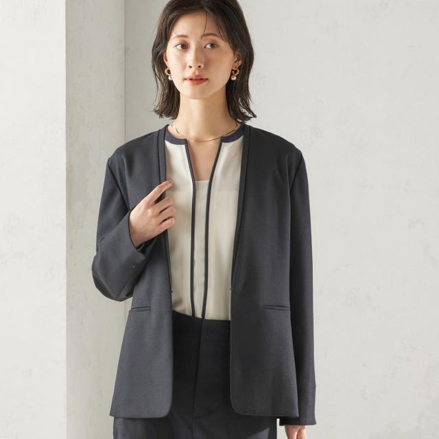シップス（SHIPS）/〈手洗い可能〉DELEGANT ダブルカラー ジャケット（セットアップ対応）