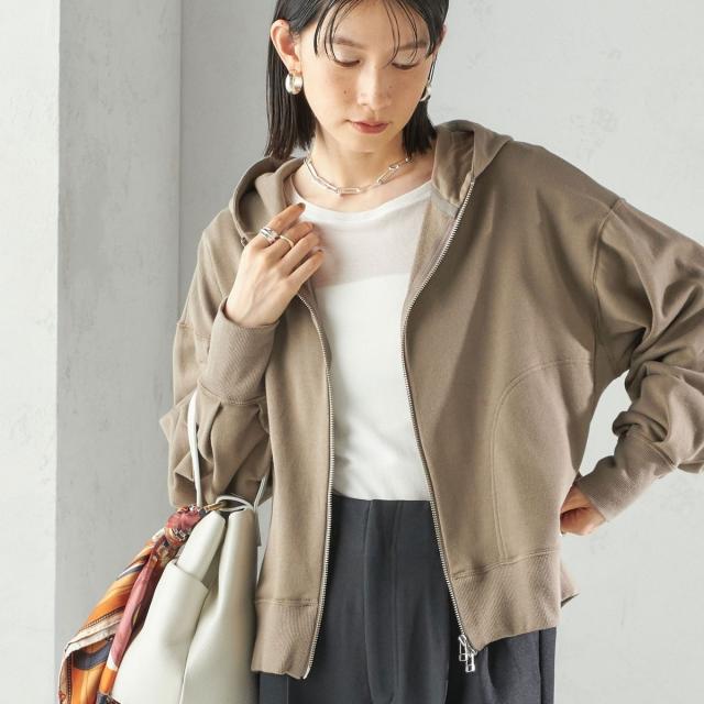 シップス（SHIPS）/ミニ 裏毛 ジップ アップ フーディ