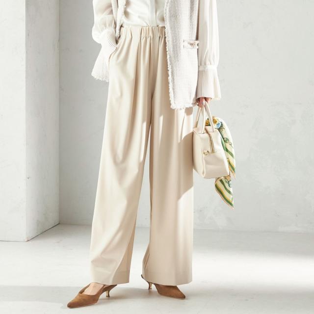 シップス（SHIPS）/〈洗濯機可能〉ストレッチ ツイル イージー タック パンツ