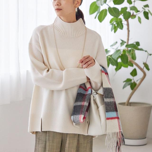 シップス（SHIPS）/〈手洗い可能〉ウール カシミヤ ハイネック プルオーバー