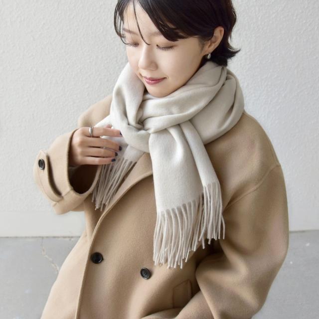 シップス（SHIPS）/ウール カシミヤ ウォッシャブル ストール