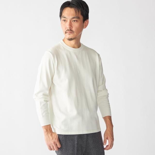 シップス（SHIPS）/SHIPS:〈洗濯機可能〉コットン ウール TEXBRID(R) クルーネック プルオーバー ニット