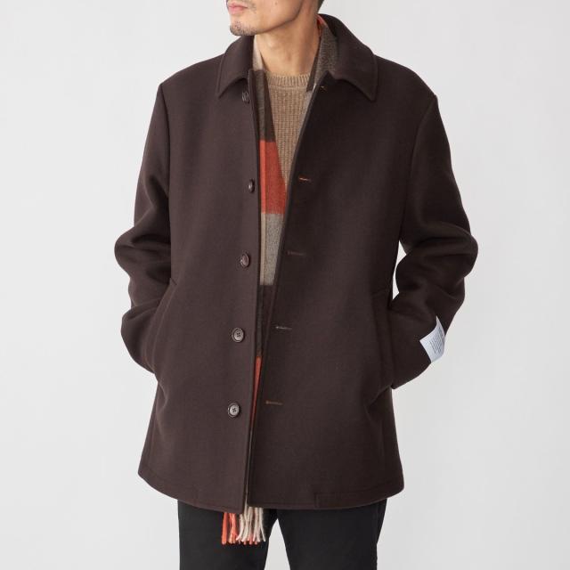 シップス（SHIPS）/SHIPS: S140 ウールシルク シングル ピーコート