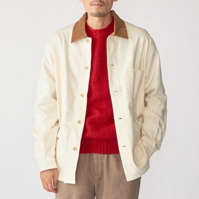 シップス（SHIPS）/SHIPS:〈手洗い可能〉ライト ネル カバーオール シャツ