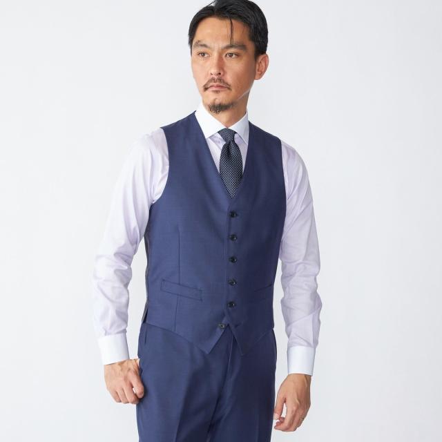 シップス（SHIPS）/SHIPS: 御幸毛織 ファブリック FOUR SEASONS シャークスキン ベスト