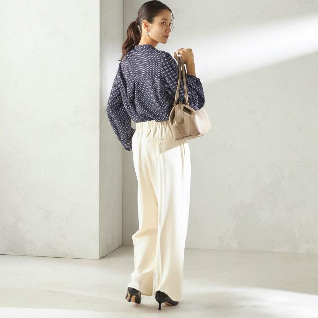 シップス（SHIPS）/《一部追加予約》〈手洗い可能〉メルティ ウォーム タック ワイド パンツ