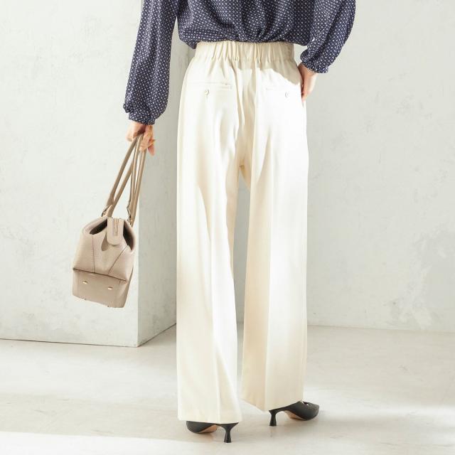 シップス（SHIPS）/《一部追加予約》〈手洗い可能〉メルティ ウォーム タック ワイド パンツ