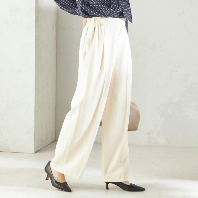 シップス（SHIPS）/《一部追加予約》〈手洗い可能〉メルティ ウォーム タック ワイド パンツ