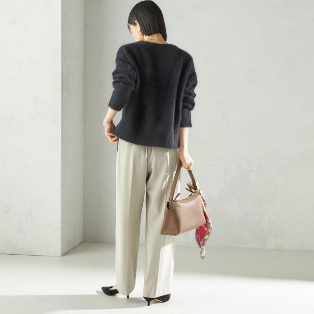 シップス（SHIPS）/《一部追加予約》〈手洗い可能〉メルティ ウォーム タック ワイド パンツ