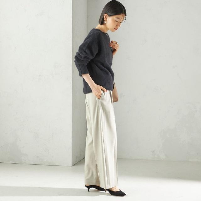 シップス（SHIPS）/《一部追加予約》〈手洗い可能〉メルティ ウォーム タック ワイド パンツ