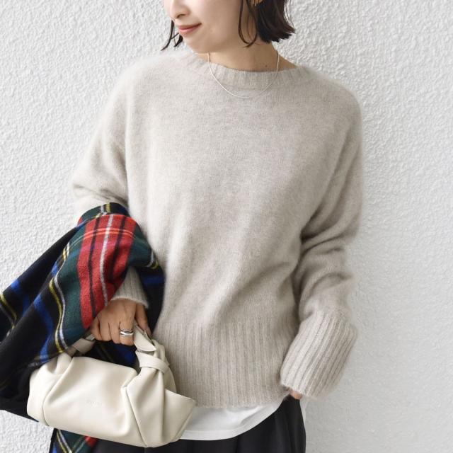 シップス（SHIPS）/【一部WEB限定】〈手洗い可能〉フォックス クルーネック ニット プルオーバー