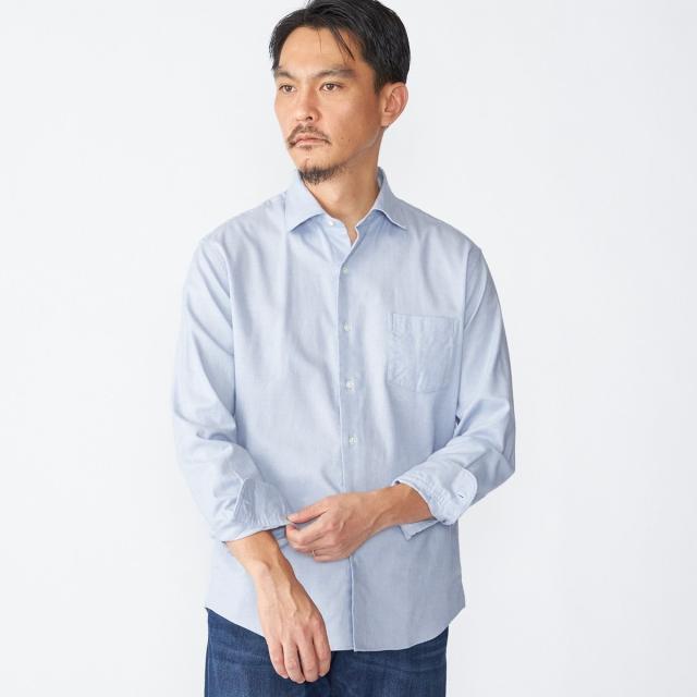 シップス（SHIPS）/SHIPS:  ワイドカラー ネル シャツ