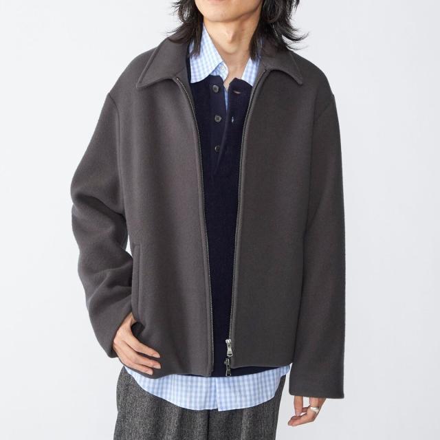 シップス（SHIPS）/SHIPS: メルトン ジップ ブルゾン