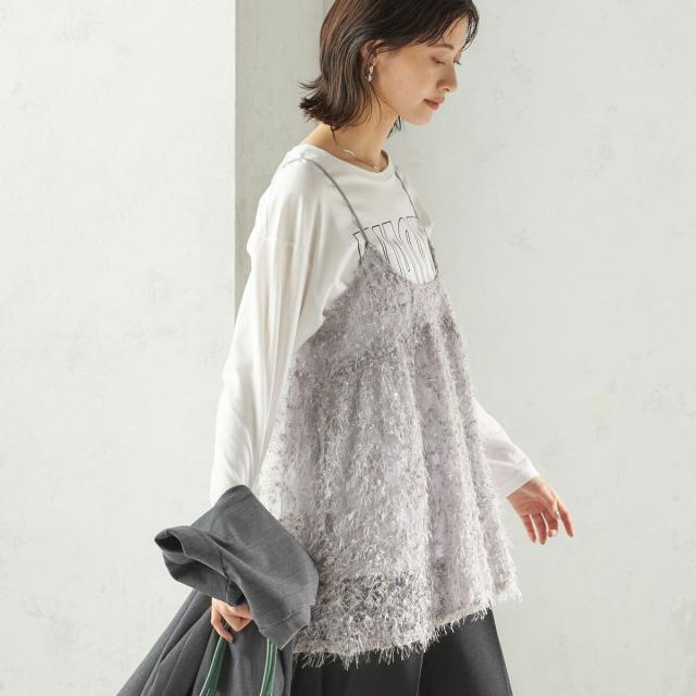 シップス（SHIPS）/〈手洗い可能〉前後 2WAY レース キャミソール