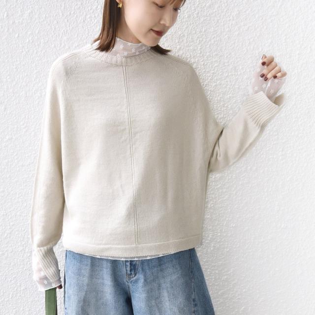 シップス（SHIPS）/【WEB限定】〈手洗い可能〉ホールガーメント ドルマン ニット