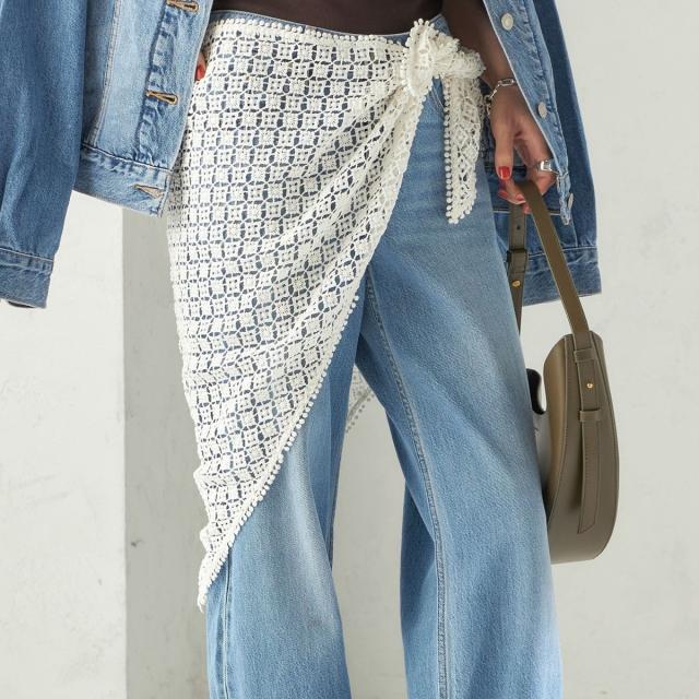 シップス（SHIPS）/《予約》【SHIPS別注】BINDU: レース トライアングル スカーフ