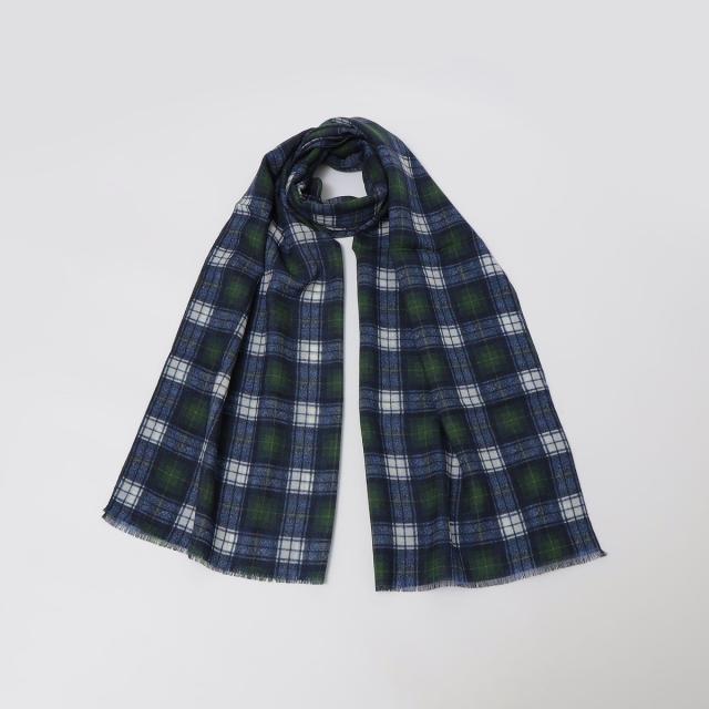 【NEW】シップス（SHIPS）/SHIPS: イタリア製 ウール チェック ストール