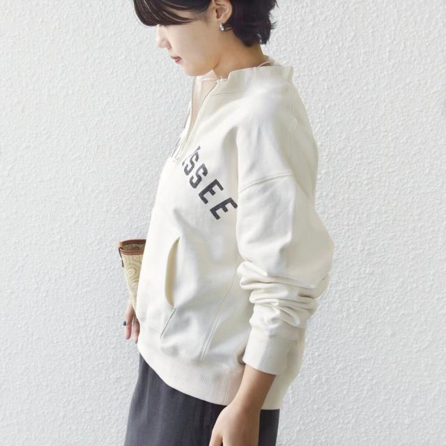 シップス（SHIPS）/《予約》【SHIPS別注】TENNESSEE:〈洗濯機可能〉ハーフ ジップ スウェット