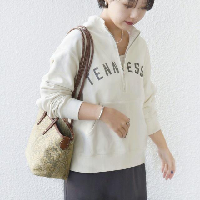 シップス（SHIPS）/《予約》【SHIPS別注】TENNESSEE:〈洗濯機可能〉ハーフ ジップ スウェット